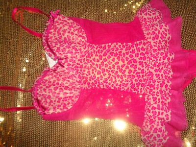 ANN SUMMERS UNDERWIRED PINK TEDDY/NIGHTWEAR SIZE 8 NEW WITH TAG SEXY ...