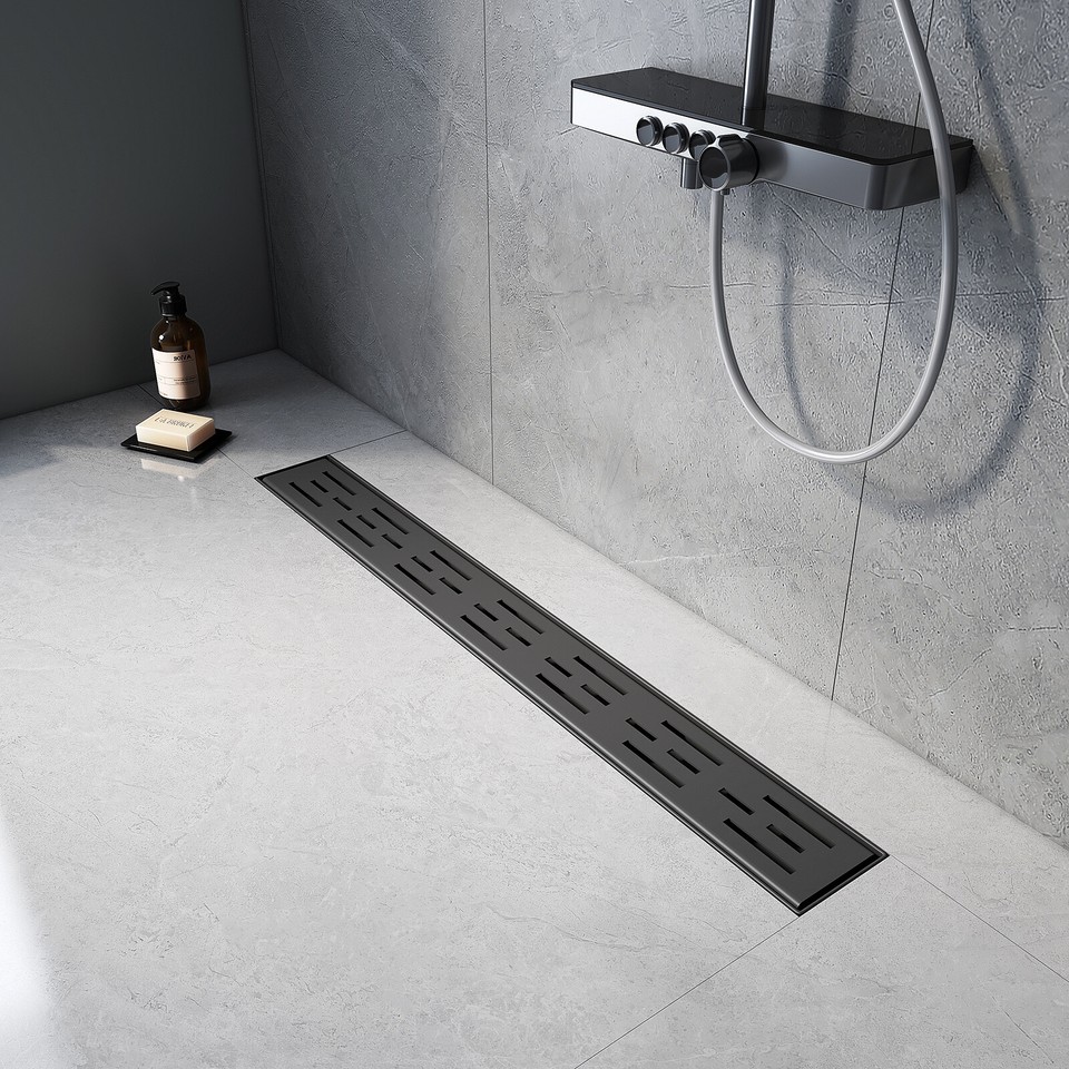 EMKE Wet Room Linear Shower Floor Drain Stainless Steel Channel Gully ...