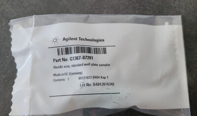 New!! Agilent Needle Assy, Standard well plate sampler p/n: G1367-87201 ...