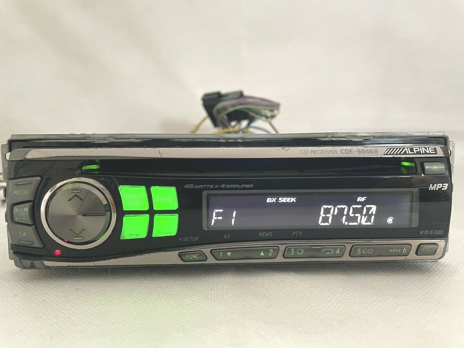 ALPINE CDE-9846R MP3 CD RADIO RECEIVER 45 X WATTS | eBay