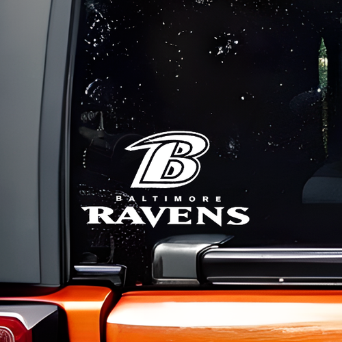 Baltimore Ravens Logo Vinyl Decal NFL Sticker for Car, Window, Laptop ...