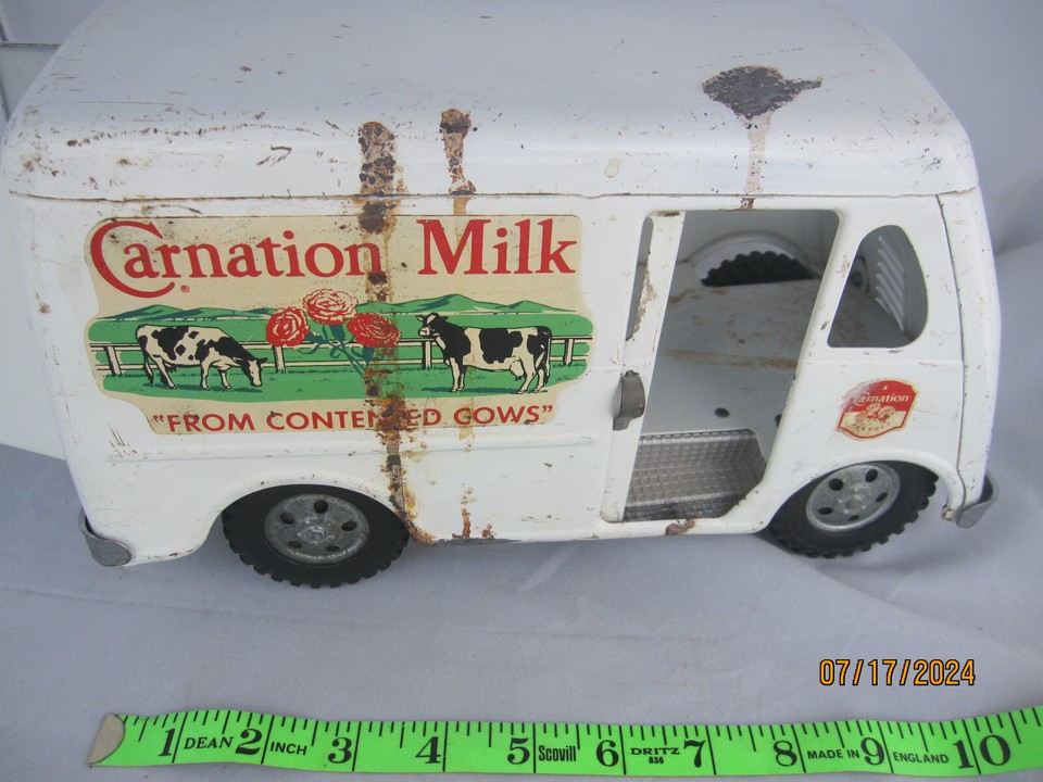 Tonka 1950's Carnation Milk Metro Pressed Steel Toy Truck Van/Vintage ...
