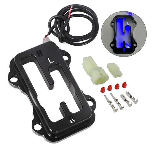 FOR KAWASAKI KRX 1000 1000-4 BLACK ANODIZED SHIFT GATE KIT LED BLUE ...