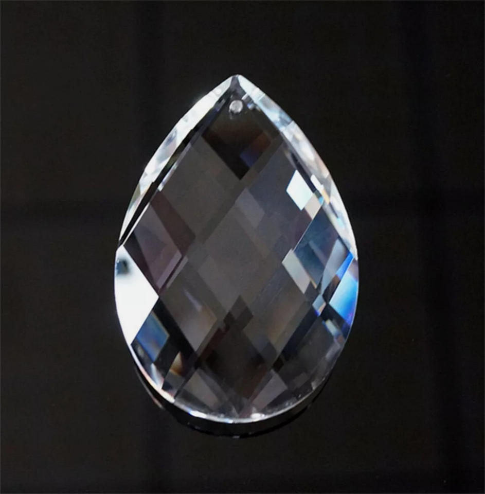 10-50Pcs Clear Crystal Glass Chandelier Light Ball Lamp Prisms Drop ...