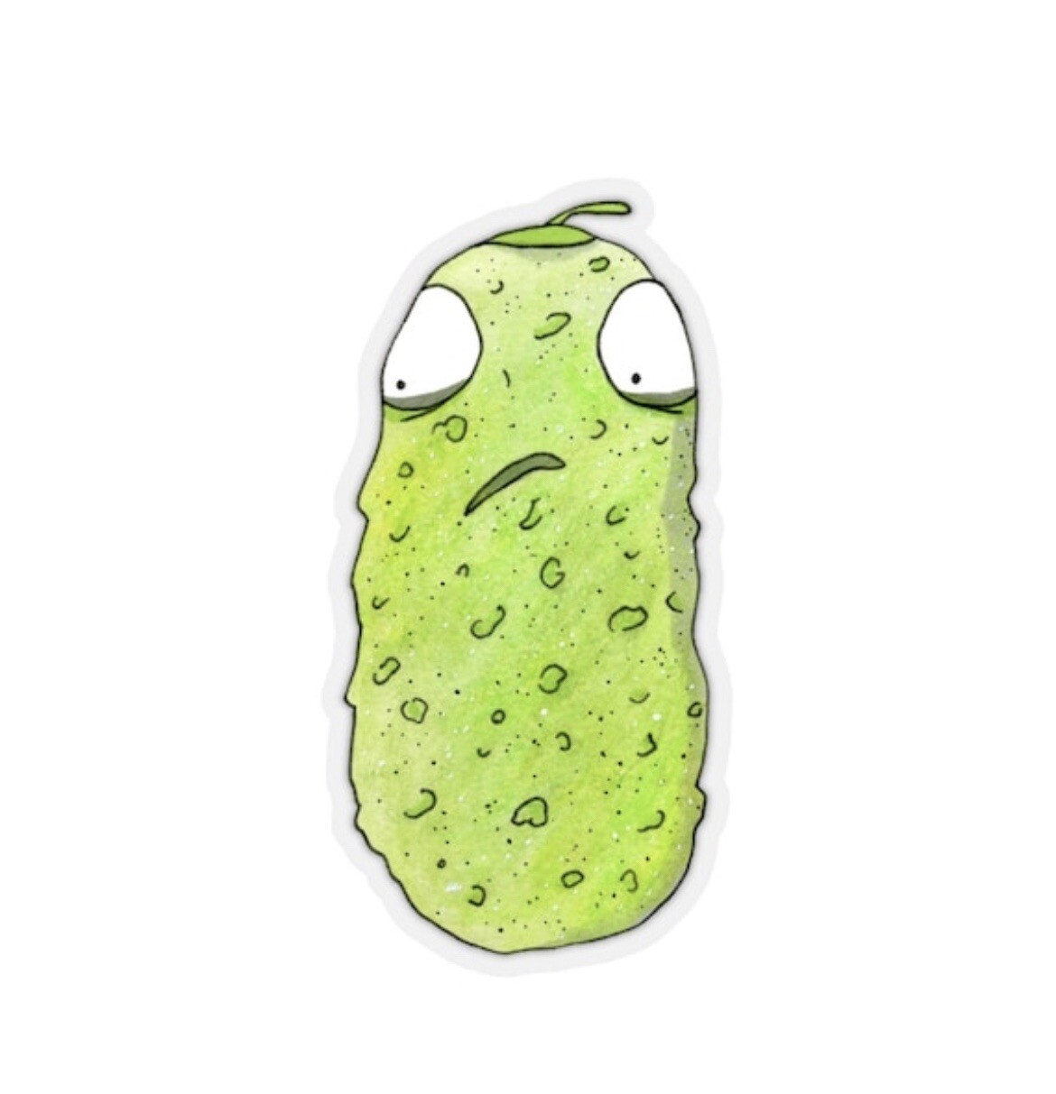 Grumpy Pickle - Weatherproof Sticker | eBay