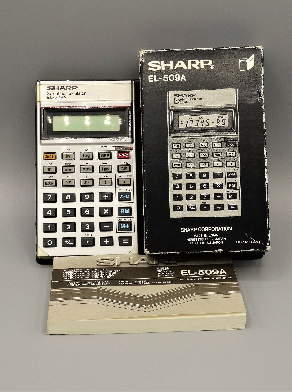 CALCULADORA SHARP EL-509A CAJA ORIGINAL, VINTAGE ANTIGUA DE CALIDAD JAPONESA | eBay