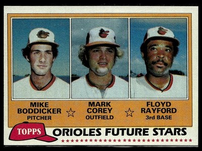 Mike Boddicker / Mark Corey / Floyd Rayford *ROOKIE CARD* (RC) 1981 ...