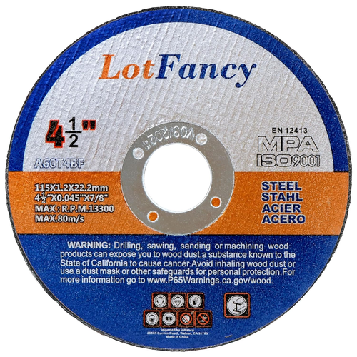 Cut off Wheels 4 1/2 Inch, 10 Angle Grinder Cutting Disc, Cutting ...