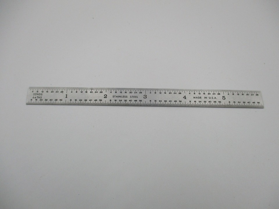 General CF-616 Stainless Steel Rule/Ruler 6" Long | eBay