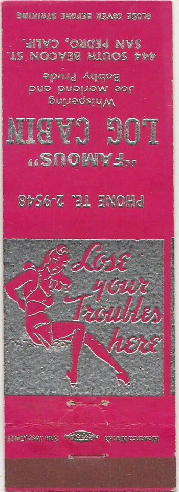 "Famous" Log Cabin-San Pedro-Ca-California-Los Angeles County | eBay