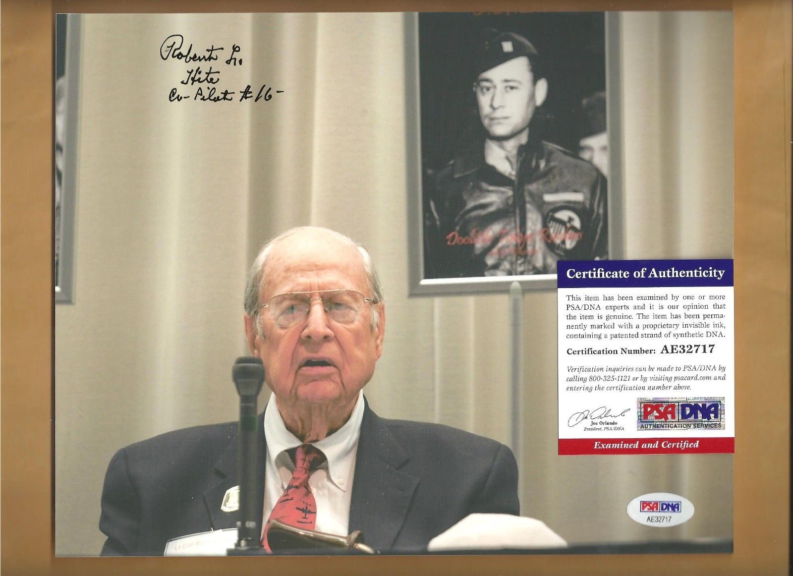PSA/DNA Robert Hite Doolittle Raiders Autographed 8x10 Photo Autograph ...
