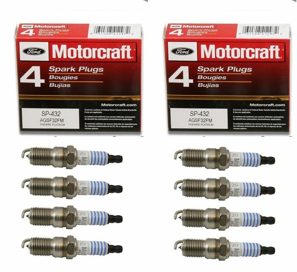 OEM Motorcraft Set of 8 Motorcraft Spark Plugs SP432X | eBay