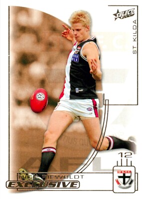 2002 St Kilda Saints AFL Select Exclusive Rookie Card - Nick Riewoldt ...