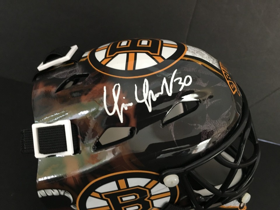 TIM THOMAS AUTOGRAPHED BOSTON BRUINS MINI GOALIE MASK JSA | eBay
