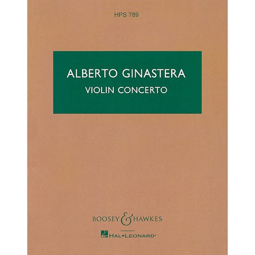 Violin Concerto, Op. 30 Scores/Books Series by Alberto E. Ginastera ...