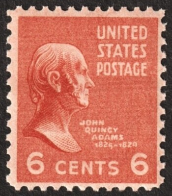 1938 John Quincy Adams 87 year old 6 Cent US Postage Stamp MINT! | eBay