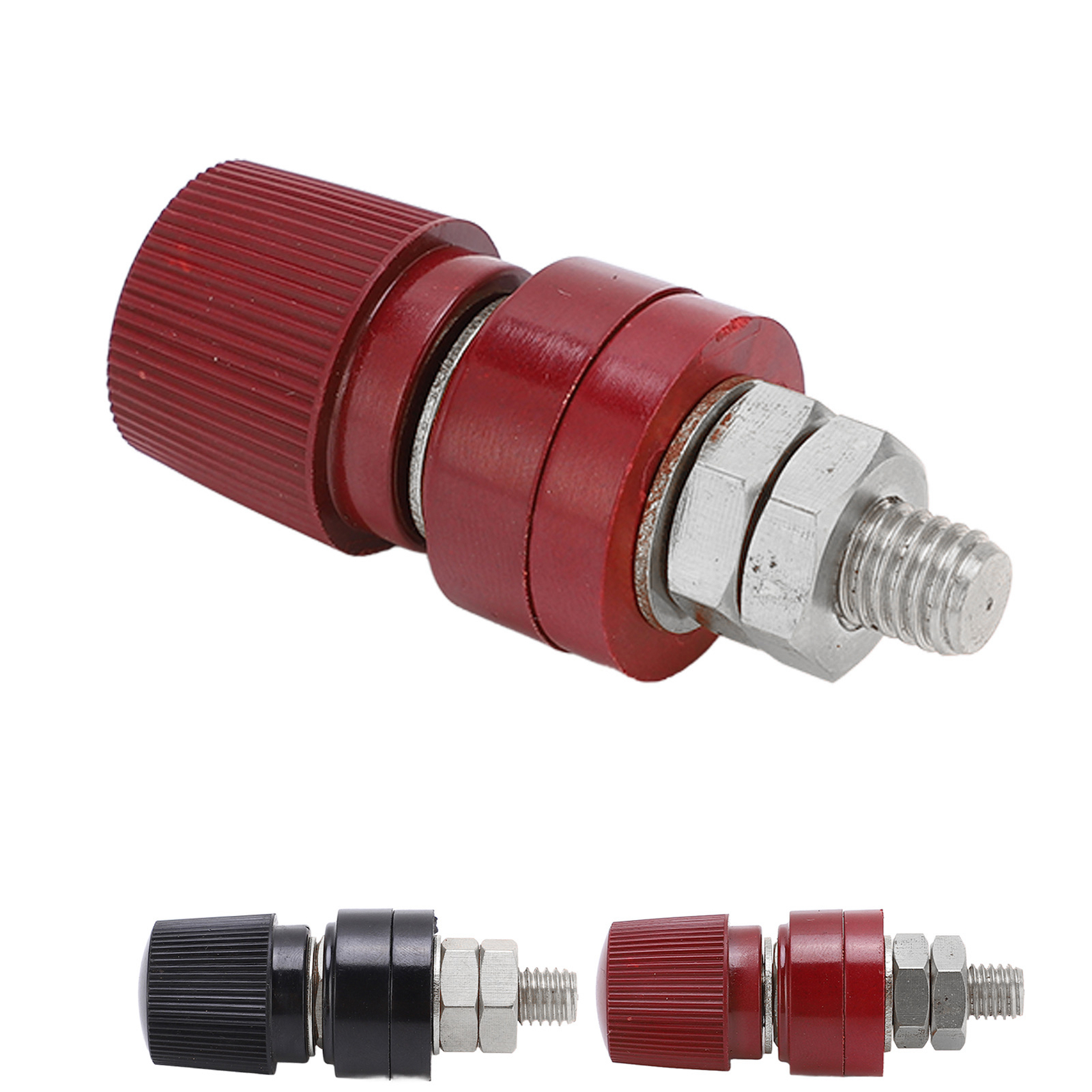 5pcs M8 Terminal Post Nickel Plated Brass Inverter Terminal Connector ...