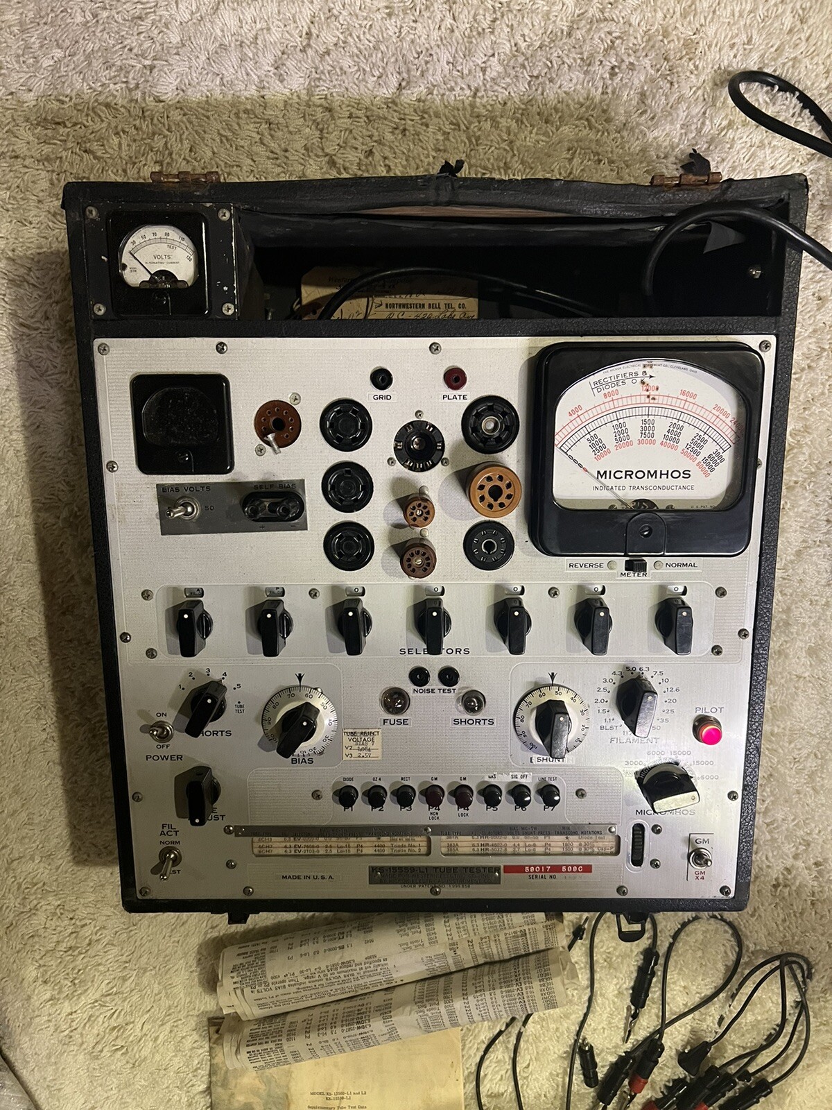 Western Electric Tube Tester, KS-15559-L1 | eBay