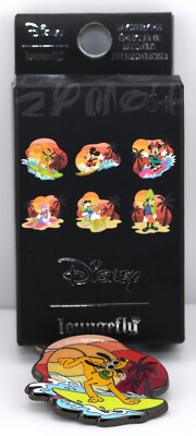 Disney Loungefly Pin - Pluto Surfing - Mickey and Friends Sunset ...