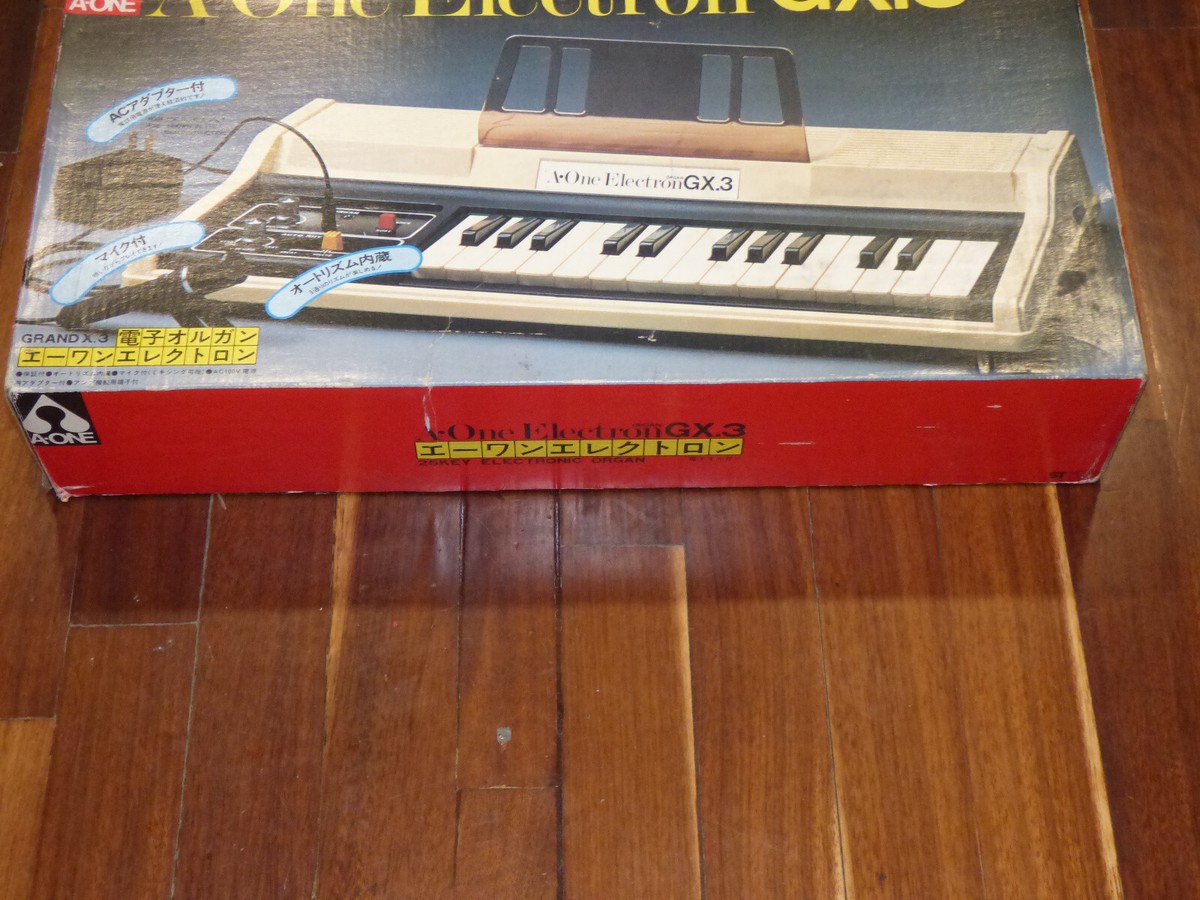 VINTAGE A-ONE ELECTRON GX.3 ORGAN MADE IN JAPAN BOXED TESTED VINTAGE A-ONE ELECTRON GX.3 ORGAN MADE IN JAPAN BOXED TESTED