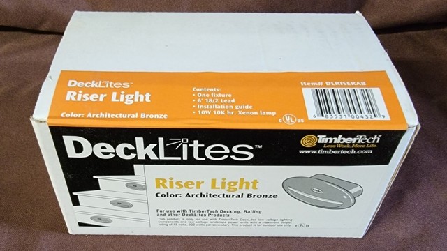 TimberTech Stair Riser Light - Architectural Bronze for sale online | eBay