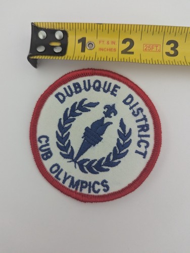 Vintage Boy Scout Patch Dubuque District Cub Scouts Olympics | eBay
