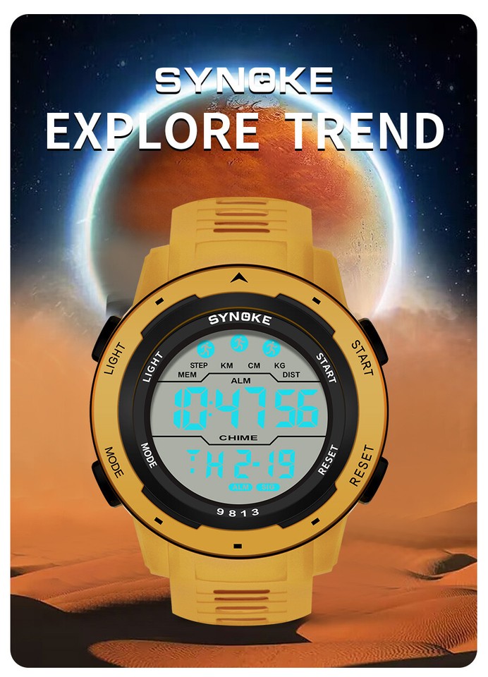 Mens Sports Watch Waterproof LED Backlight Digital Military Tactical ...