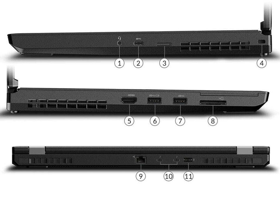 Lenovo ThinkPad P53 Intel i7 9750H 2.60GHz 32GB RAM 1TB SSD 15.6" Win ...