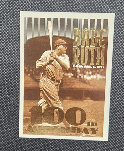 BABE RUTH 100th Birthday Topps 1995 baseball card | eBay