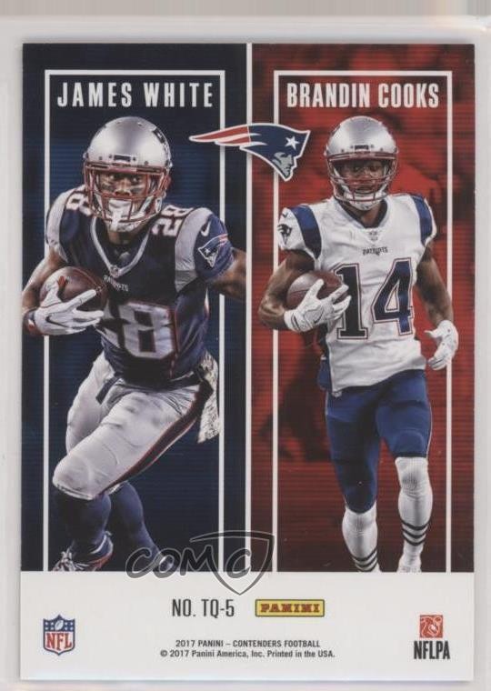 2017 Contenders Team Quads Gold /99 Brandin Cooks Rob Gronkowski Tom ...