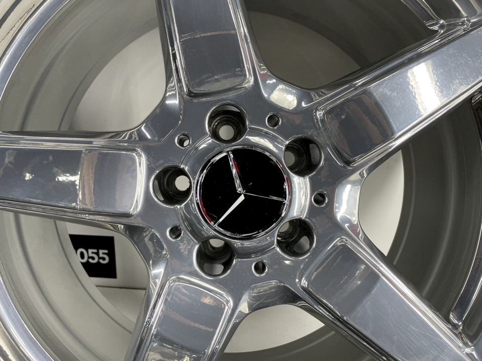 19' OEM MERCEDES WHEELS/RIMS CHROME FINISH SET OF 4 5X112MM rims only ...