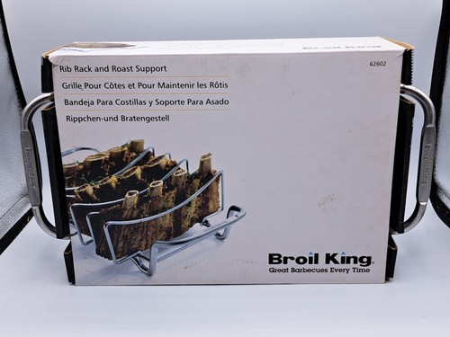 Broil King 62602 Rib Rack and Roast Support, Silver Brand New | eBay