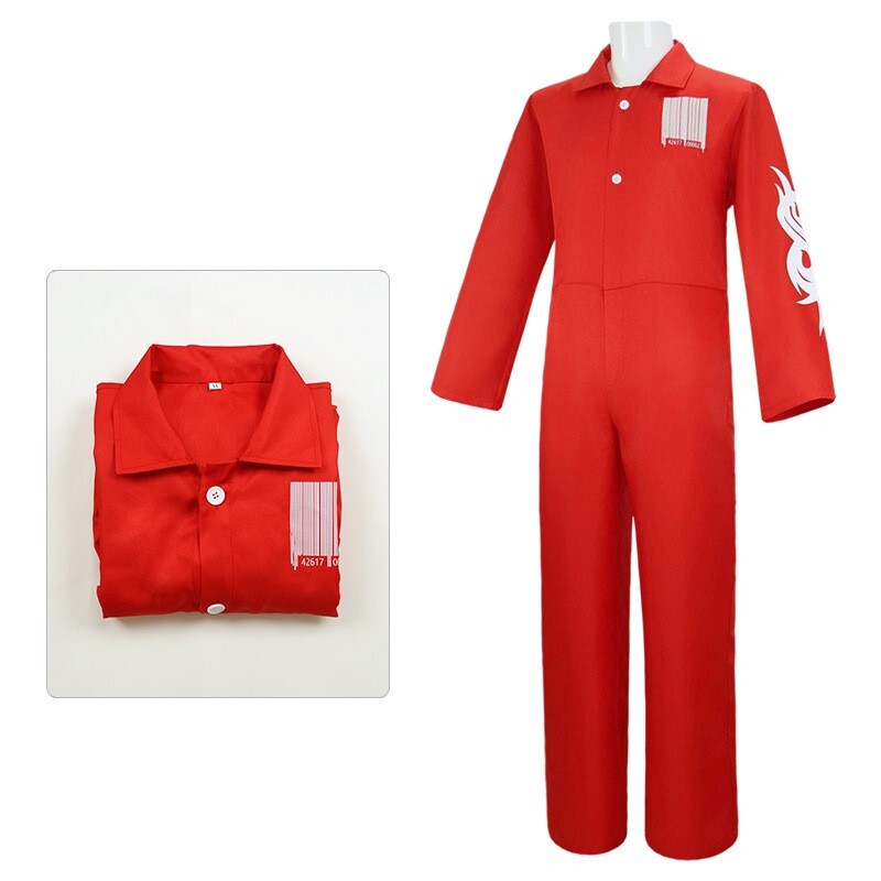Slipknot Cosplay Costume Joey Red Jumpsuit Slipknot Blue Outfit ...