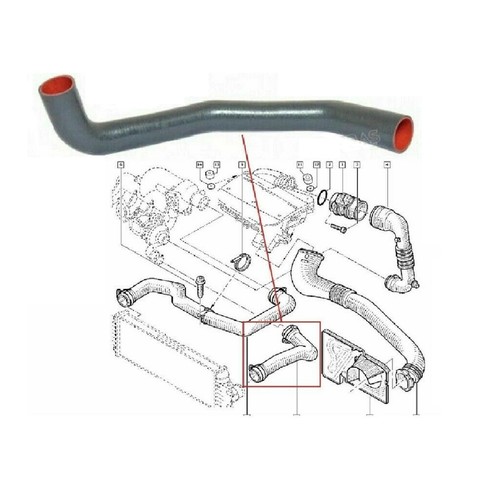Intercooler Pipe Turbo Hose For Renault Trafic Ii Vauxhall Vivaro 1.9 ...