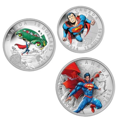 2014 Iconic Superman Comic Book Cover Silver Coins $10 $15 $20 [Mint ...