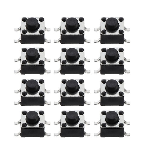 100pcs Tactile Push Button Switch Micro Momentary Tact Switches ...