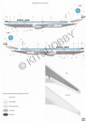 KITSHOBBY 1/144 McDonnell Douglas DC-10-30 Pan Am Model Kit Set | eBay