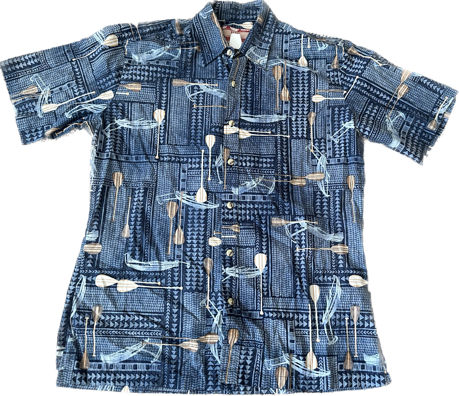 RJC Mens Outrigger Canoe Oar Tribal USA Hawaiian S/S … - Gem