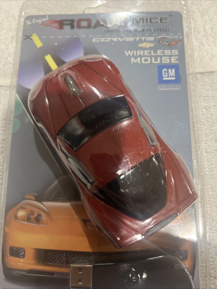 The Original Road Mice Computer Mouse Red Corvette Z06 Wireless GM ...