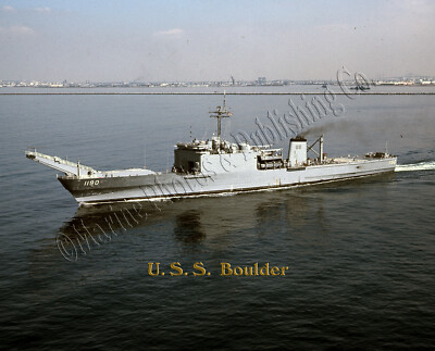 USS BOULDER LST 1190 Personalized Navy Ship Photo on Canvas Print 1971 ...