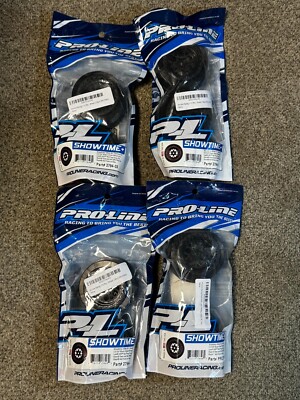 Pro-line Racing wheel Showtime lot of 4 packs 8 tires 2.2 3.0 drag car ...