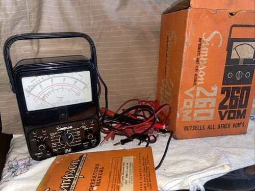Vintage Simpson 260-6 Analog Multimeter VOM, Untested | eBay