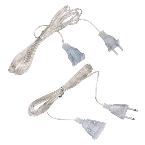 Extension Cord Thin 10 Ft Clear Power Cable Extension 220V Thin Light ...