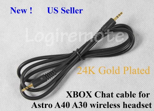XBOX chat Talkback Cable wire 4 ASTRO A40 A30 headset New! Gold plated ...