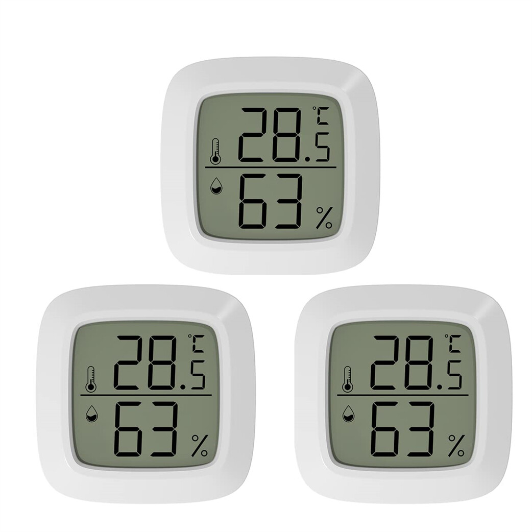 Digital Indoor Thermometer Hygrometer Mini Room Temperature Monitor LCD ...