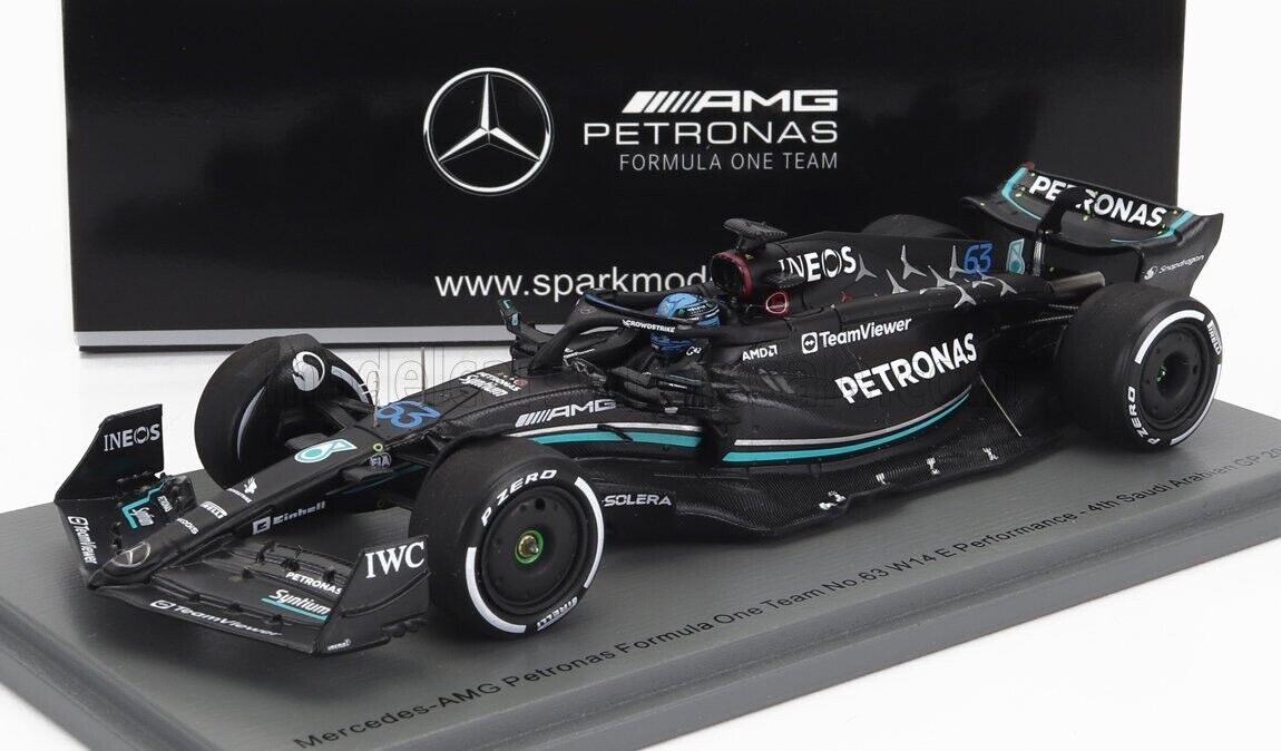 SPARK 1/43 AMG PETRONAS MERCEDES F1 W14 N 63 SEASON 2023 SPARK 1/43 AMG PETRONAS MERCEDES F1 W14 N 63 SEASON 2023