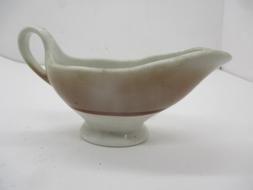Vintage Jackson China White & Red Restaurant Ware Gravy Boat Falls ...