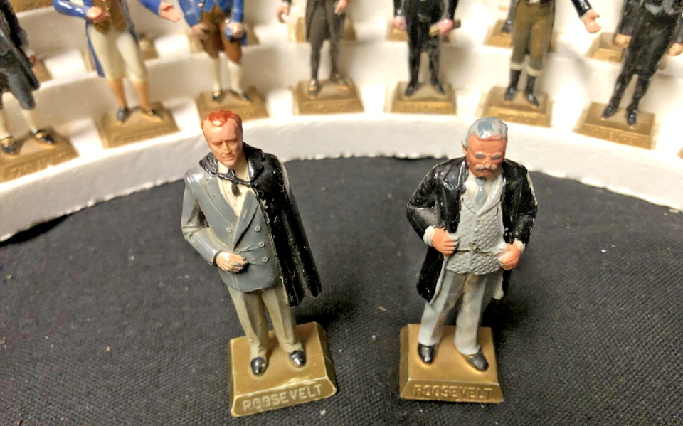 Vintage Marx Presidents Figurines Set 36 Figurines With Stand + Two ...