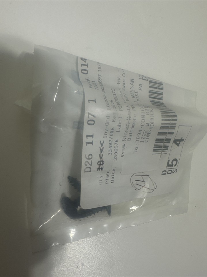 New Genuine Nissan Mud Guard Trim Screw OE 0145100891 | eBay