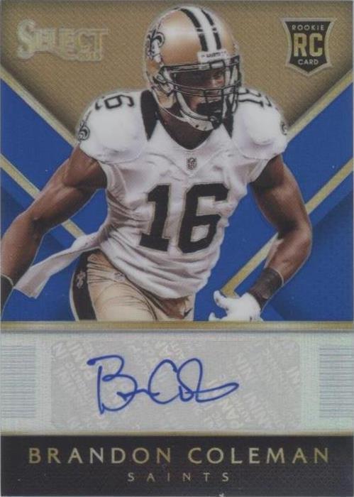 2014 Panini Select - Rookie Autographs Brandon Coleman #RA-BC Blue ...